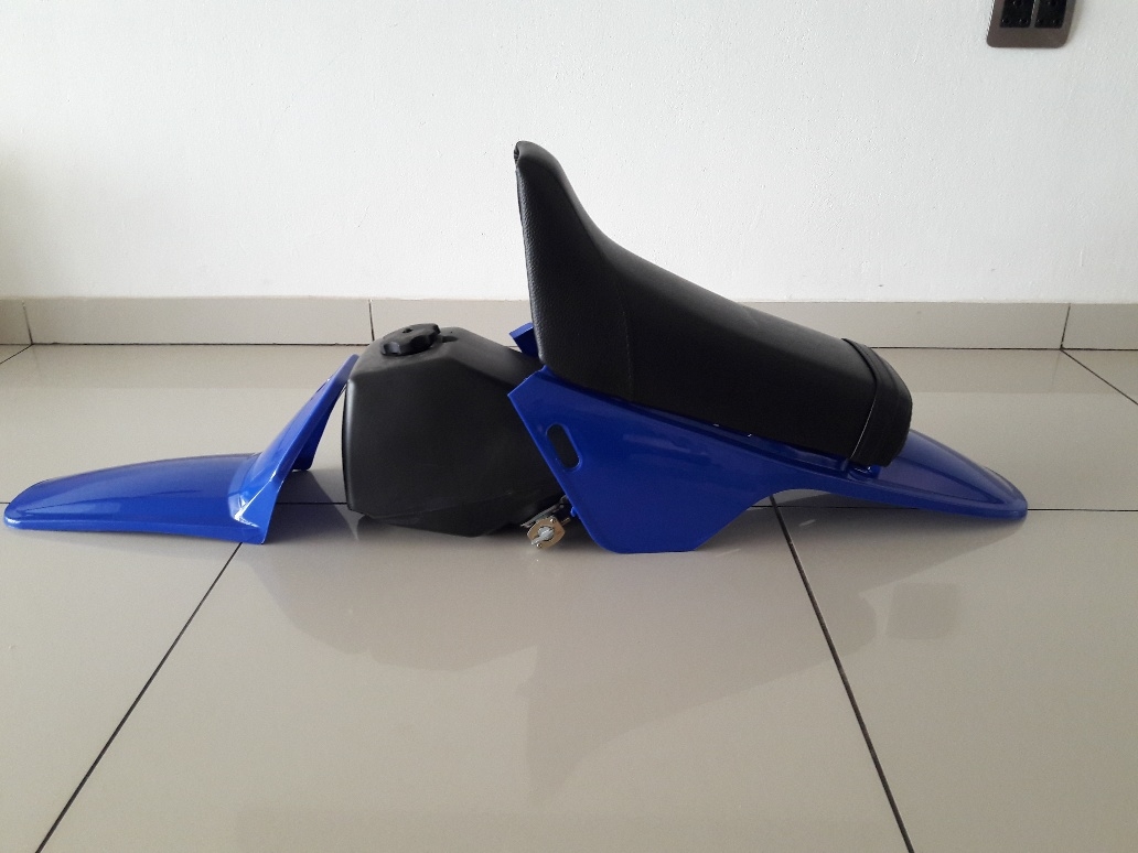 Yamaha Pw80 Yellow Plastics Plastic Tank & Seat Kit For Yamaha PW80 ...